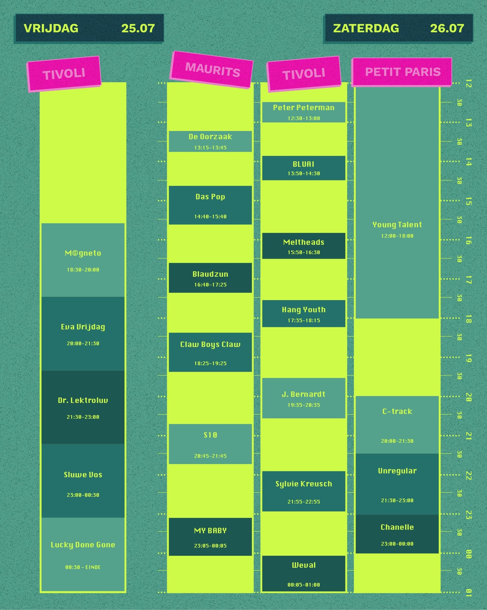 WeitjeRock 2025 lost affiche en blokkenschema